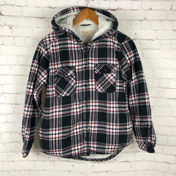 Boston Traders | Jackets & Coats | Boston Traders Hooded Flannel Shirt ...